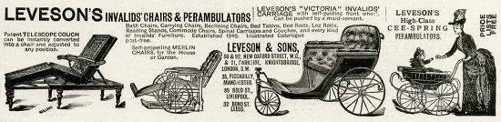 Levesons Victorian Invalid Carriages Selfpropelling Chair Editorial ...