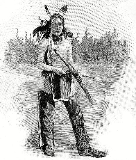 Sioux Brave Defending Boundary Camp Bow Editorial Stock Photo - Stock ...