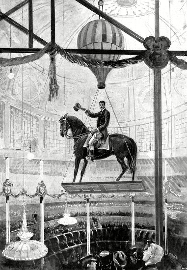 Illustration Showing Frank Corradinis Horseriding Act Editorial Stock ...