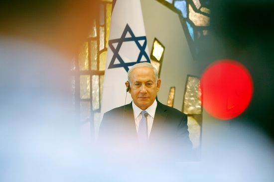 Israeli Prime Minister Benjamin Netanyahu Smiles Editorial Stock Photo ...
