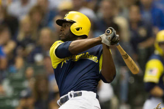 Milwaukee Brewers Center Fielder Lorenzo Cain Editorial Stock Photo ...