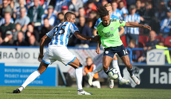 Bobby Reid Cardiff City Gets Past Editorial Stock Photo - Stock Image ...