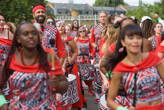 Brazilian Batalan Drummers Notting Hill Carnival Editorial Stock Photo ...