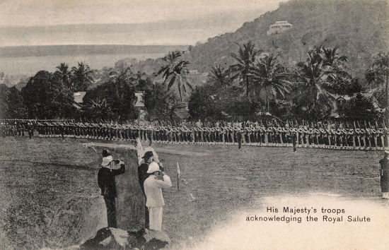 Massed Ranks Colonial Troops Acknowledge Royal Editorial Stock Photo ...