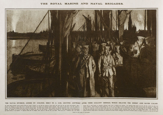 Royal Marine Naval Brigades Naval Division Editorial Stock Photo ...