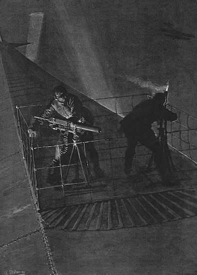 Zeppelin Machine Gunners Attempting Beat Off Editorial Stock Photo ...