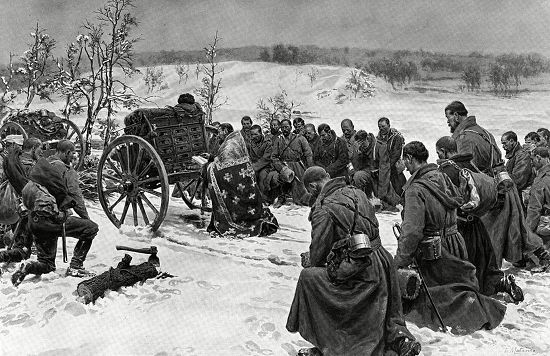 Church Service Snow Behind Firing Line Editorial Stock Photo - Stock ...