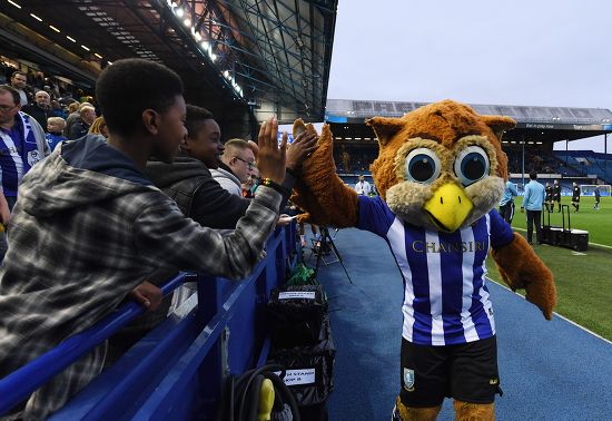 Sheffield Wednesday Mascot Barney Owl Meets Editorial Stock Photo ...