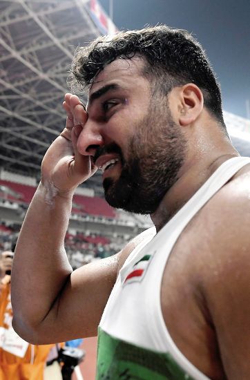 Gold Medalist Ehsan Hadadi Iran Reacts Editorial Stock Photo - Stock ...