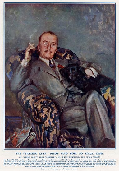 Portrait English Actor Hugh Wakefield 18881971 Editorial Stock Photo ...