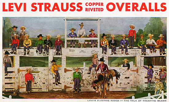 Advertisement Levi Strauss Copper Riveted Overalls Editorial Stock ...