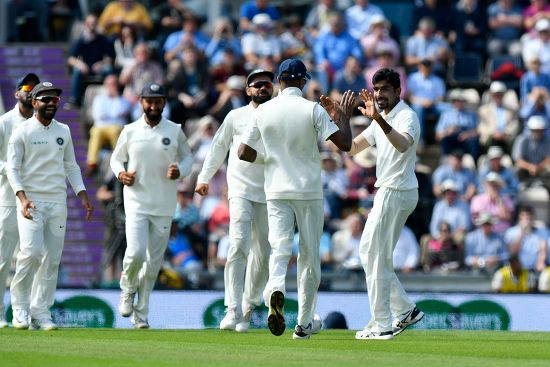 Wicket Jasprit Bumrah India Celebrates Taking Editorial Stock Photo ...