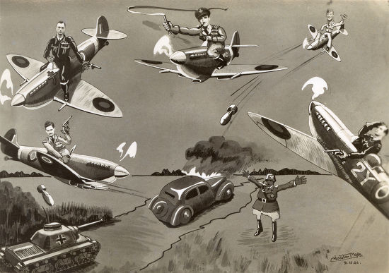 Ww2 Fun Sketch By Pilot Christian Editorial Stock Photo - Stock Image ...