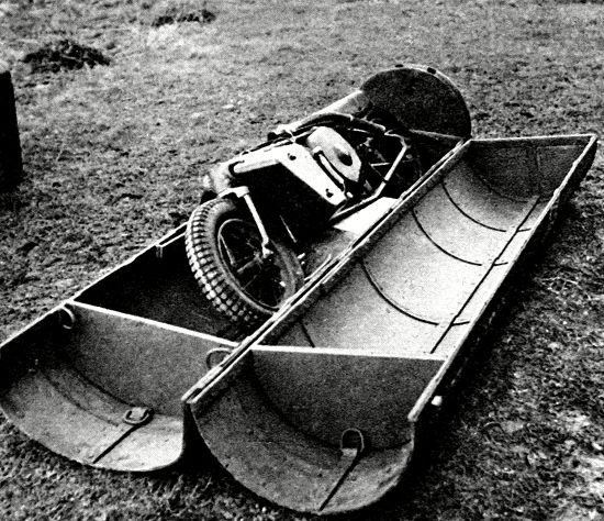 Photograph Showing Folding Motorcycle Parachute Container Editorial ...