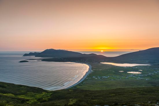 View Bay Keel Sunset Achill Island Editorial Stock Photo - Stock Image ...