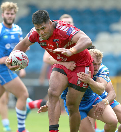 Salford Red Devils Lama Tasi Makes Editorial Stock Photo - Stock Image ...