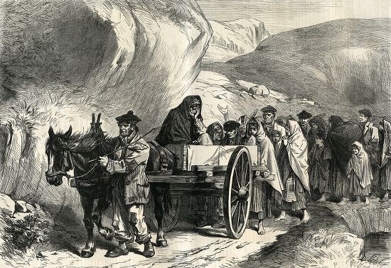 Funeral Procession Poor Barefoot Peasants Behind Editorial Stock Photo ...