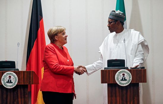 German Chancellor Angela Merkel L Shakes Editorial Stock Photo - Stock ...