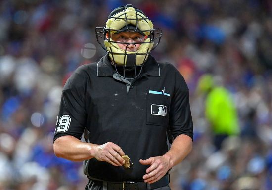 Mlb Home Plate Umpire Sean Barber Editorial Stock Photo - Stock Image ...