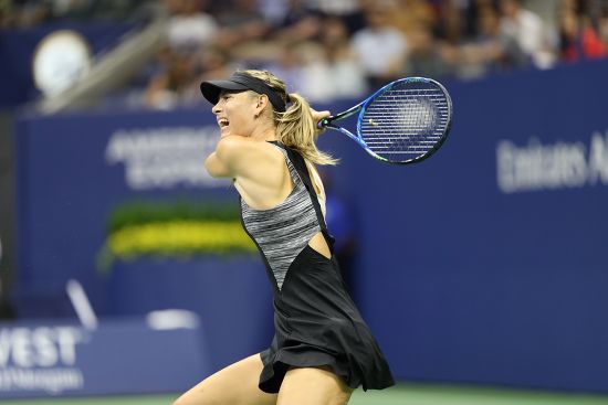 Maria Sharapova Action During Her Third Editorial Stock Photo - Stock ...