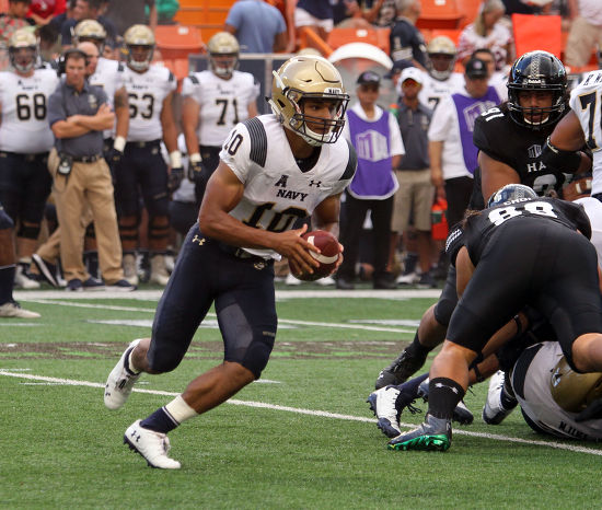 Navy Midshipmen Quarterback Malcolm Perry 10 Editorial Stock Photo ...