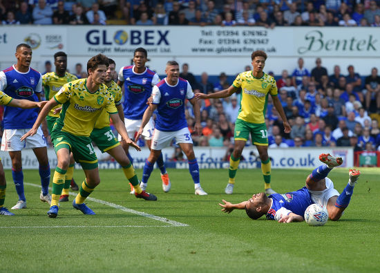Jordan Graham Ipswich Town Dives Timm Editorial Stock Photo - Stock ...