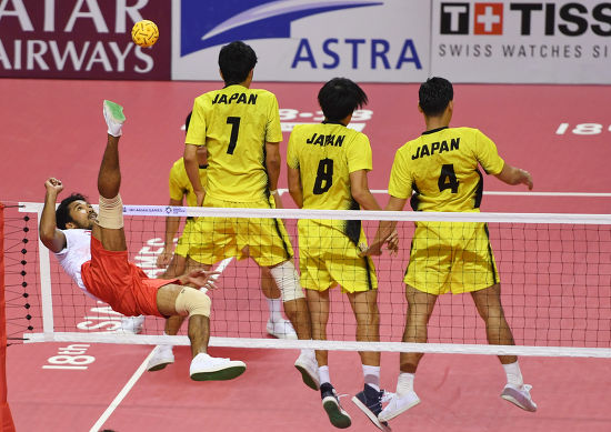 Saiful Rijal Indonesia Competes During Sepaktakraw Editorial Stock ...