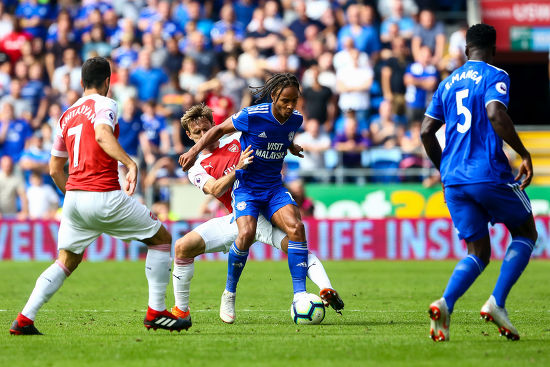 Bobby Reid Cardiff City Marked By Editorial Stock Photo - Stock Image ...