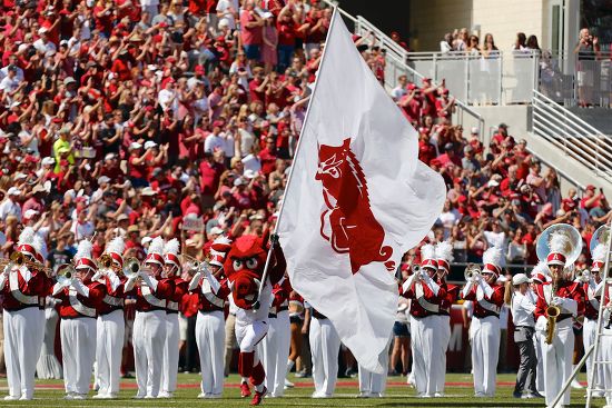 Big Red Brings Team Onto Field Editorial Stock Photo - Stock Image ...