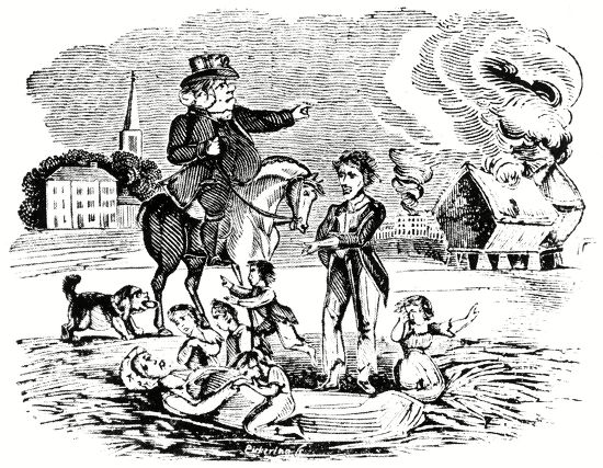 Arsonist During Swing Riots Southern England Editorial Stock Photo ...