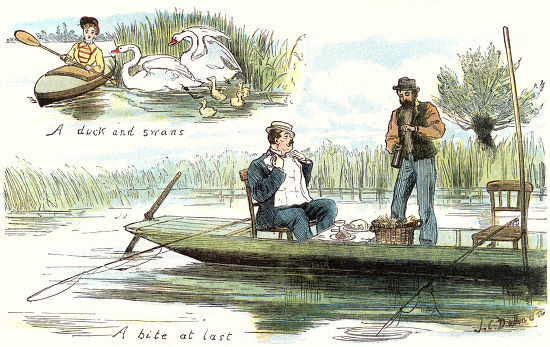 Illustration Showing Two Scenes Boating On Editorial Stock Photo ...