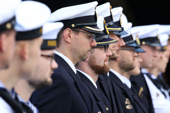 Crew Members Attend Handover Ceremony Commandership Editorial Stock ...