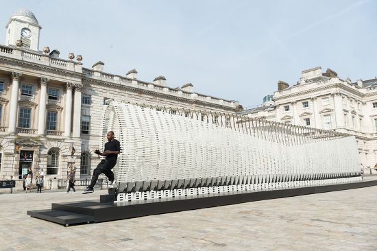 Dancer Dickson Mbi On Disobedience Installation Editorial Stock Photo ...
