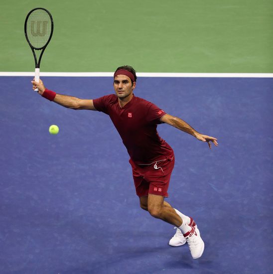 Roger Federer Action During His Fourth Editorial Stock Photo - Stock ...