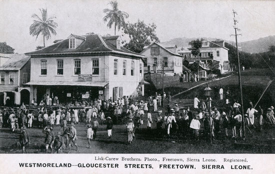 Corner Westmoreland Street Gloucester Street Freetown Editorial Stock ...