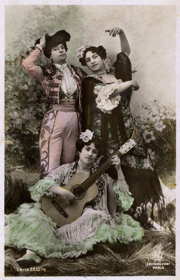Three French Women Pretending Be Spanish Editorial Stock Photo - Stock ...