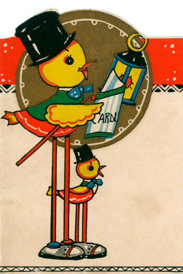 British Kitsch Art Deco Christmas Card Editorial Stock Photo - Stock ...
