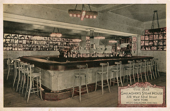 View Bar Gallaghers Steak House West Editorial Stock Photo - Stock ...