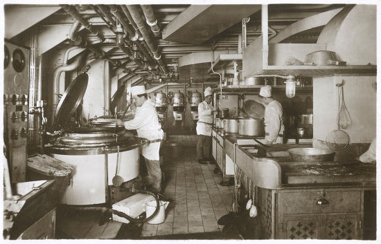 View Inside Kitchen Cruise Ship Monte Editorial Stock Photo - Stock ...