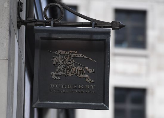 Burberry Sign Store Oxford Street London Editorial Stock Photo - Stock ...