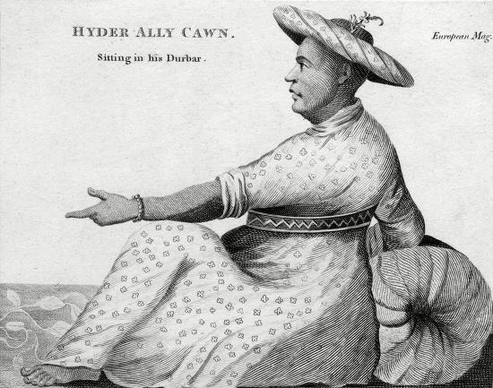 Hyder Ali Muslim Ruler Mysore Set Editorial Stock Photo - Stock Image ...