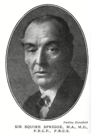 Sir Samuel Squire Sprigge 18601937 Medical Editorial Stock Photo ...