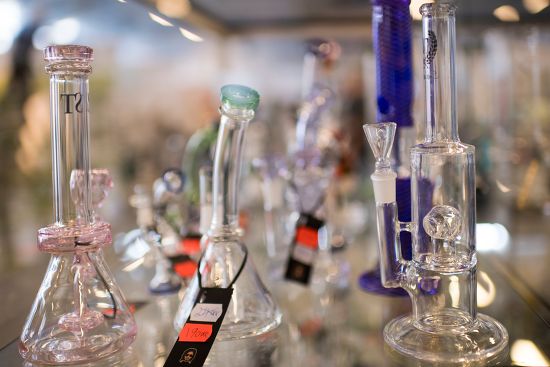 Sophisticated Bongs On Display First Nordic Editorial Stock Photo ...