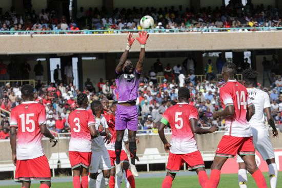 Kenyas Goalkeeper Patrick Matasi C Action Editorial Stock Photo - Stock ...