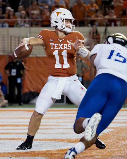 Sam Ehlinger 11 Texas Longhorns Action Editorial Stock Photo - Stock ...