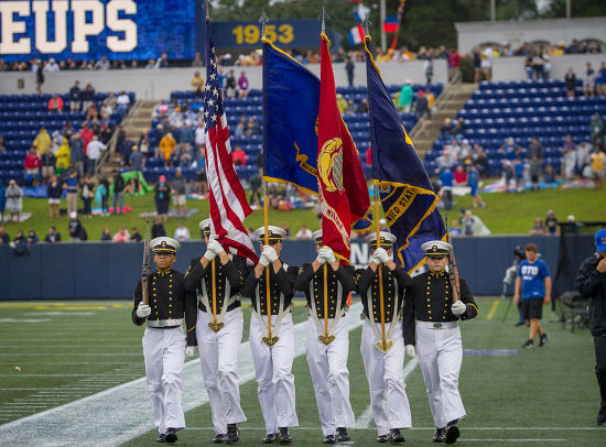 Naval Academy Color Guard Makes Their Editorial Stock Photo - Stock ...