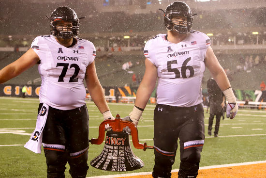 Cincinnati Bearcats Garrett Campbell Left Kyle Editorial Stock Photo ...