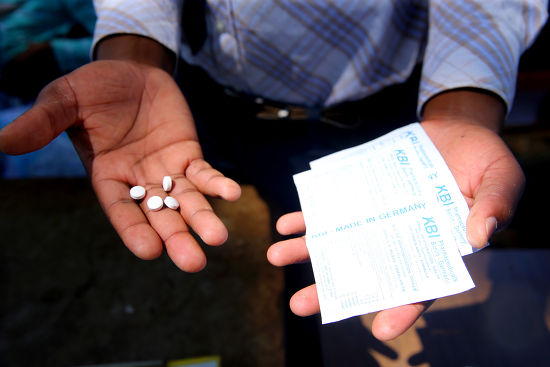 Man Takes Cholera Preventive Medication Beatrice Editorial Stock Photo ...