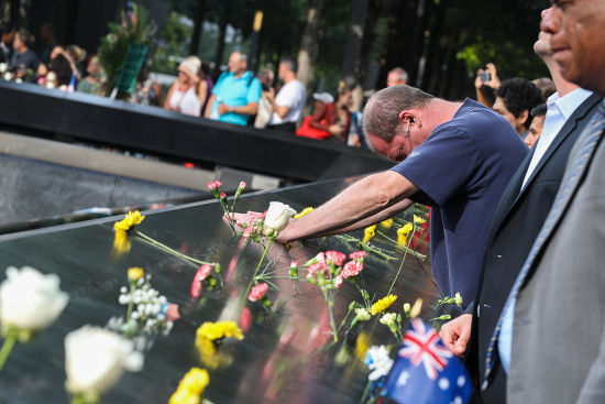 People Pay Tribute Victims Beside Plates Editorial Stock Photo - Stock ...