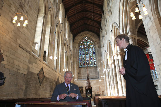 Prince Charles Meets Rector Hexham Abbey Editorial Stock Photo - Stock ...